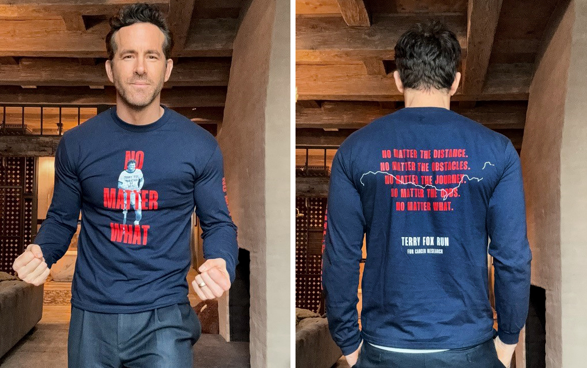 Terry Fox Foundation teams up with Ryan Reynolds to launch limited ...
