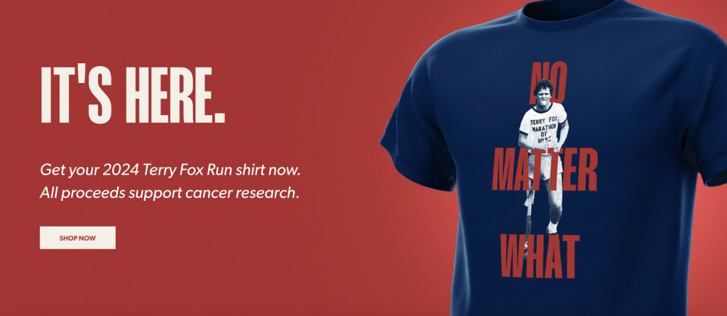 Support cancer research - Terry Fox Foundation